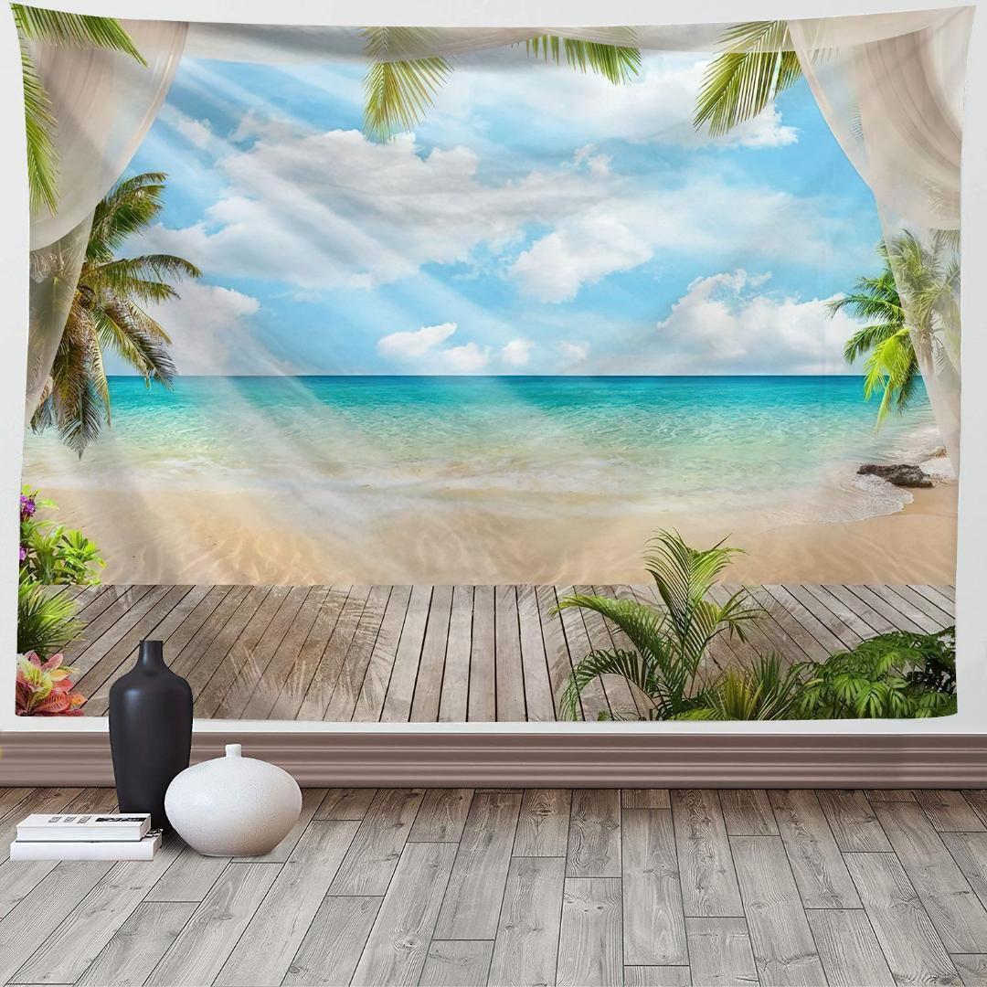 Yahoo!オークション - k031・タペストリー おしゃれ 壁掛け 大判 大き...