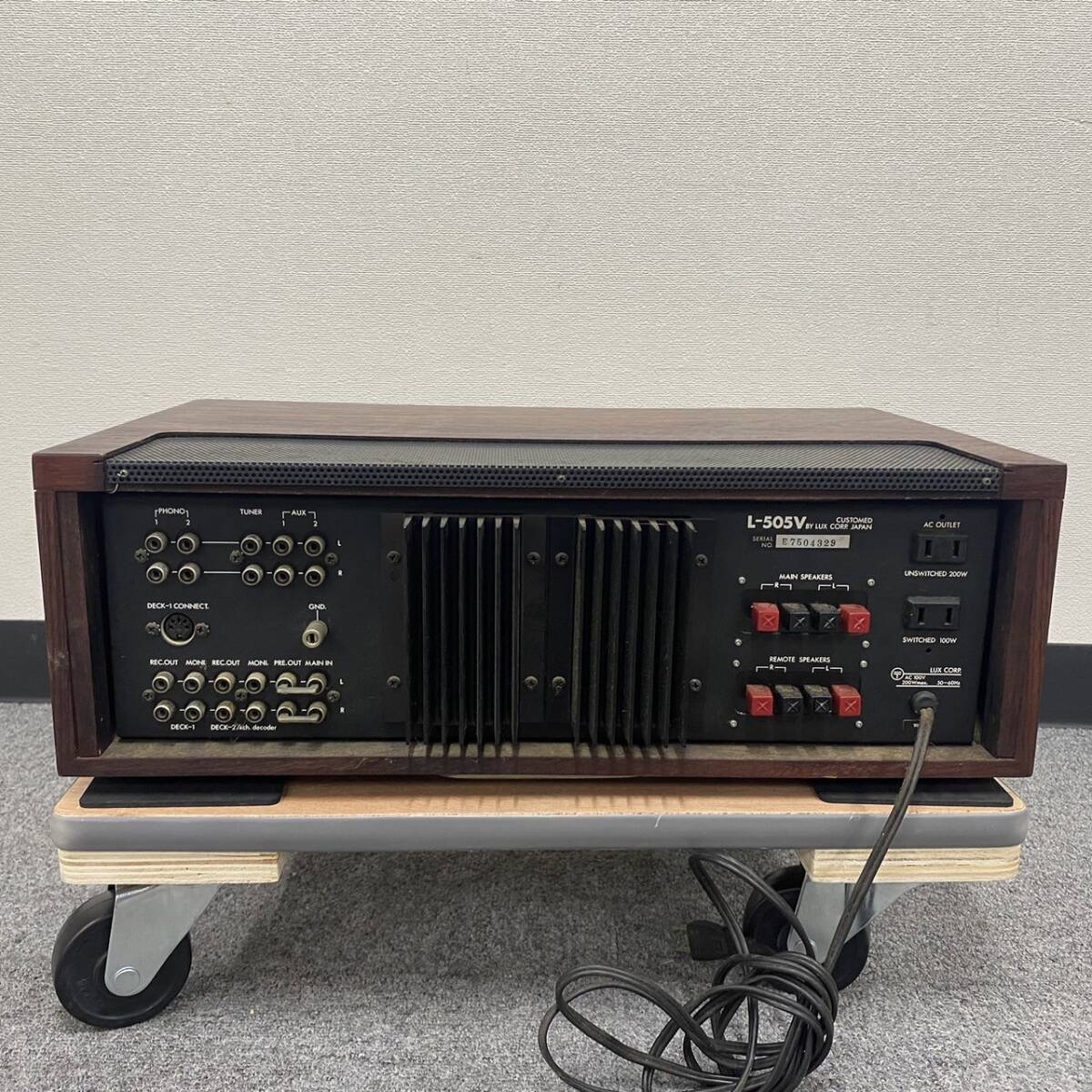 M230-Z14-283 LUXMAN ラックスマン L-505V ステレオ プリメインアンプ 通電確認済み 26.5×45×15 約/㎝ オーディオ機器 アンプ ②(LUXMAN)｜売買され ...