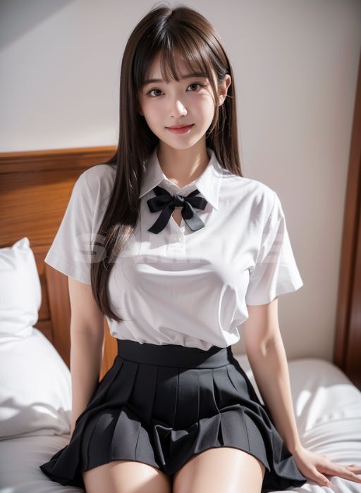 Yahoo!オークション - 564 一点物 AI美女 美少女 制服 かわいい セクシ...
