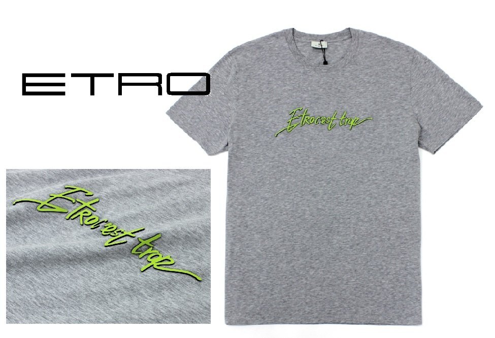 Yahoo!オークション - 9万新品 L 【ETRO】エトロ イタリア製 霜降りグ...