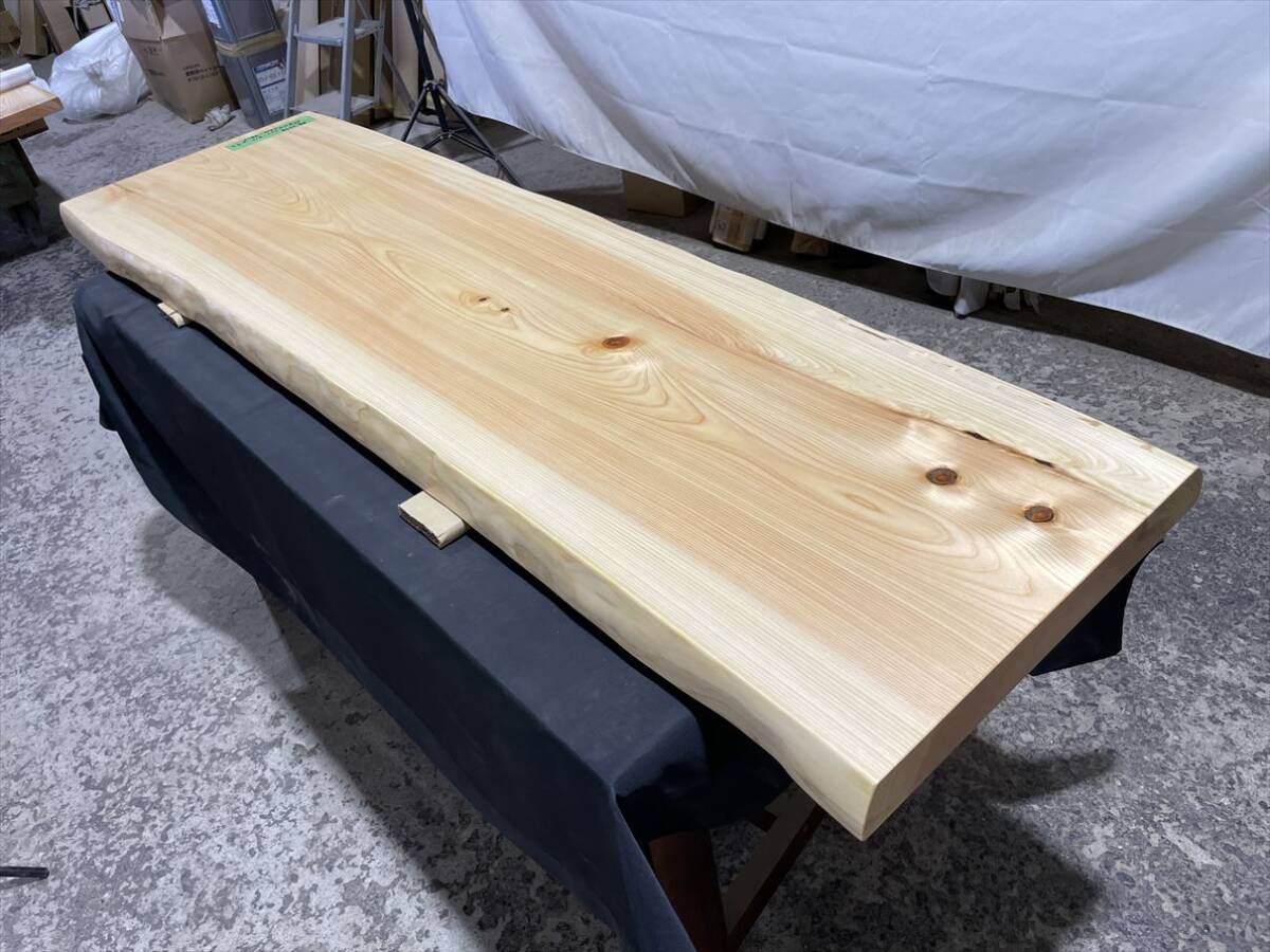 Yahoo!オークション - 桧3678 一枚板無垢 乾燥材 1740x500-410x52mm ...