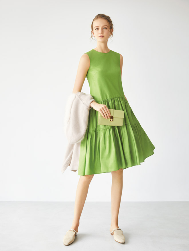 Yahoo!オークション - FOXEY フォクシー シルク ワンピース 40 Size カ...