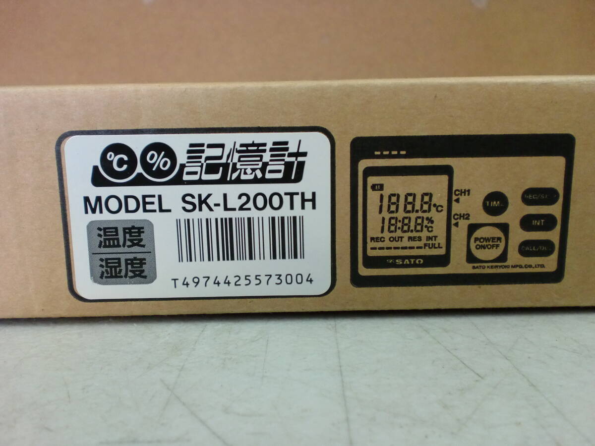 Yahoo!オークション - SATO 佐藤計量器製作所 記憶計 SK-L200TH 温度 ...