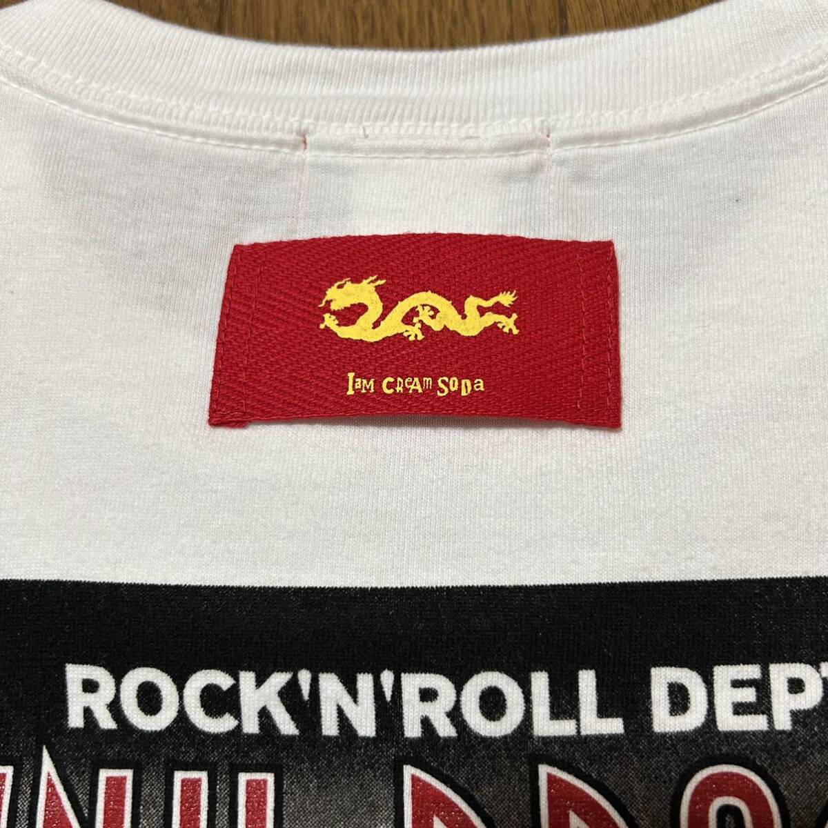 XLサイズ クリームソーダ 原宿ピンクドラゴン 古着半袖Tシャツ XLサイズ クリームソーダ 原宿ピンクドラゴン 古着半袖Tシャツ