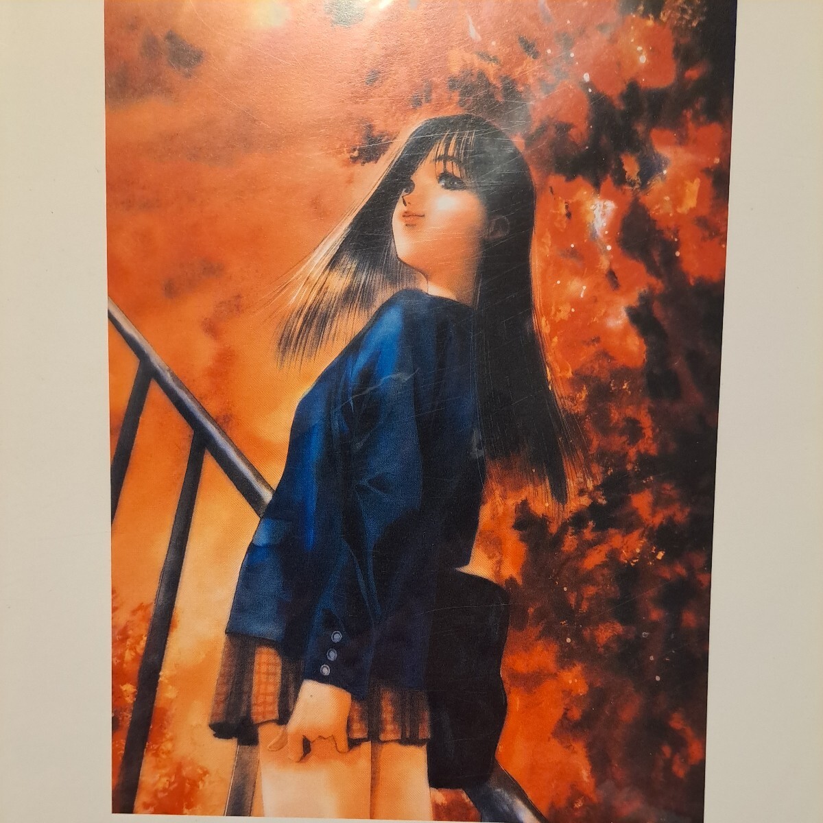 アニメムック 美樹本晴彦 複製原画 Her Way Home From School / パソパラチャット Haruhiko Mikimoto
