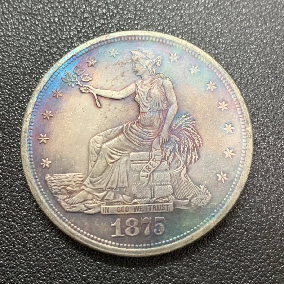 銀貨 古銭 アメリカ 1875年 自由の女神 独立13州 13の星 リバティ イーグル 1ドル 大型 コイン 硬貨(北アメリカ)｜売買されたオークション情報、yahooの商品情報をアーカイブ ...