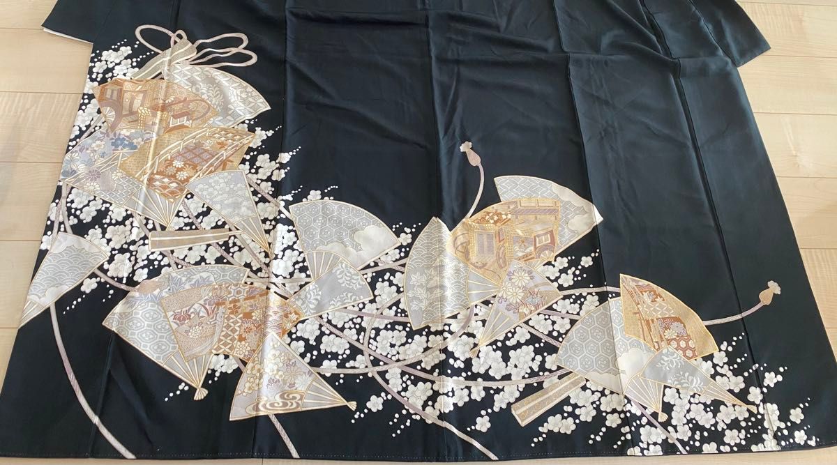 着物リメイク Aラインワンピース ハンドメイド 留袖ドレス 着物リメイク Aラインワンピース ハンドメイド 留袖ドレス