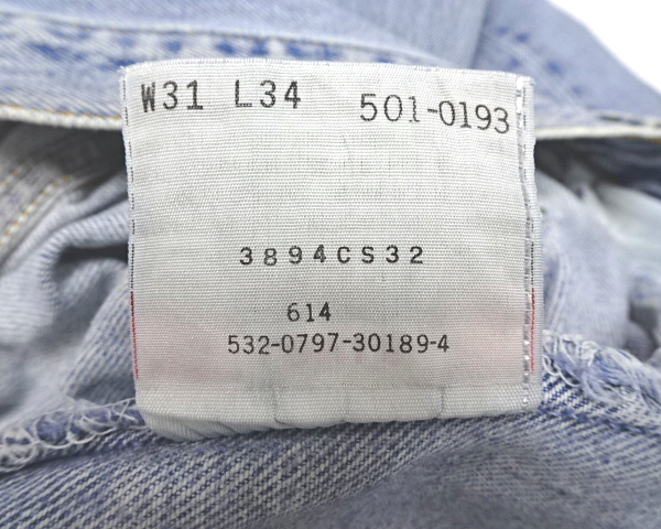 Yahoo!オークション - W31【Levi's 501 DENIM PANTS リーバイス 501 デ...