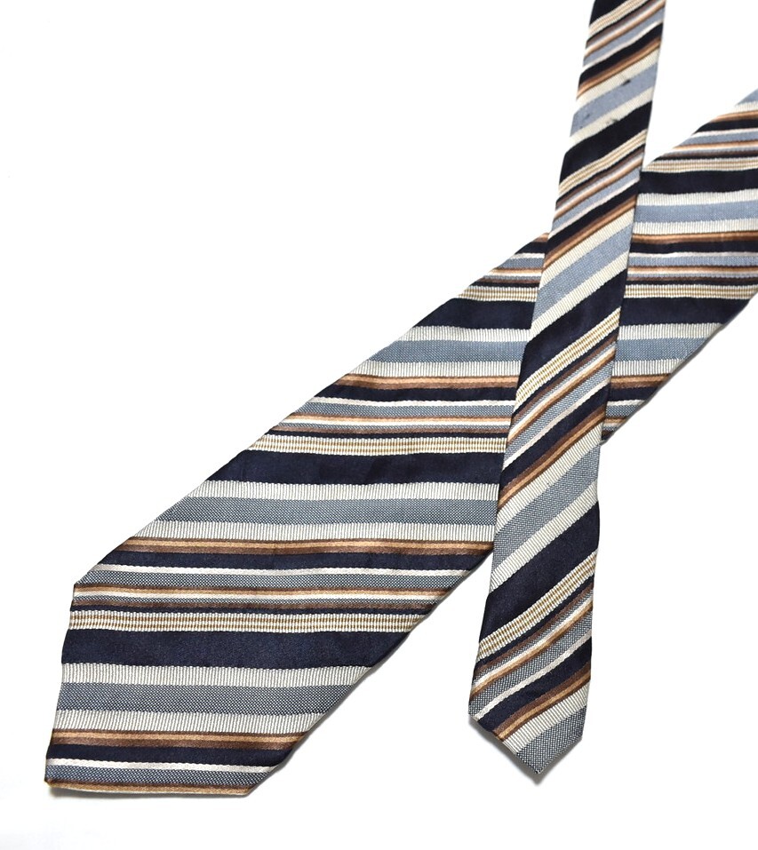 Yahoo!オークション - E163 バナナリパブリック ネクタイ ストライク柄...