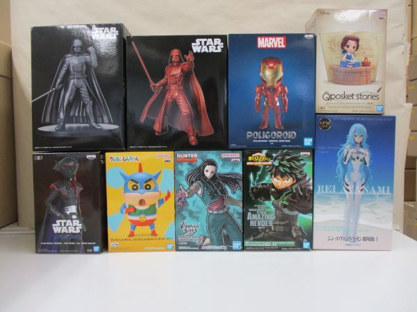 #w27 梱120 バンダイ プライズ スターウォーズ クレヨンしんちゃん エヴァンゲリオン 綾波レイ イルミ 他 フィギュア まとめ(コミック、アニメ)｜売買されたオークション情報 ...
