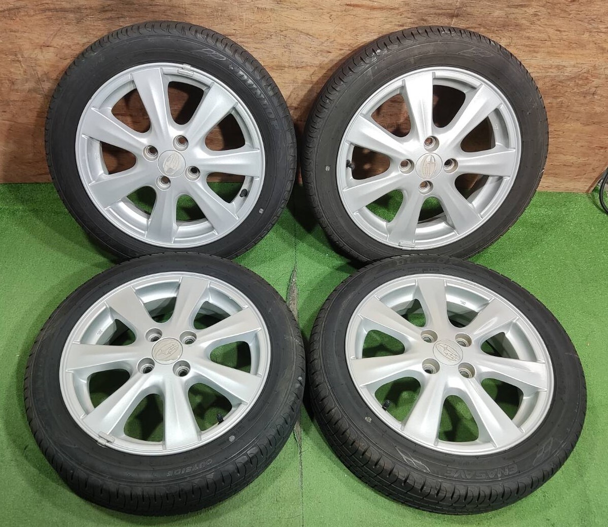 Yahoo!オークション - 【SUBARU R2 純正】155/60R15 DUNLOP ENASAVE EC...