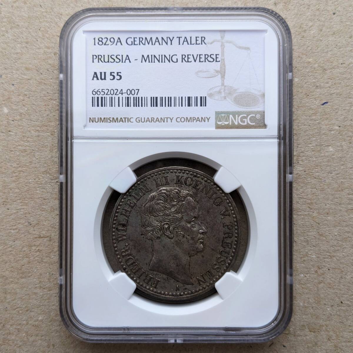 Yahoo!オークション - 1829年 プロイセン マイニング ターラー フリー...