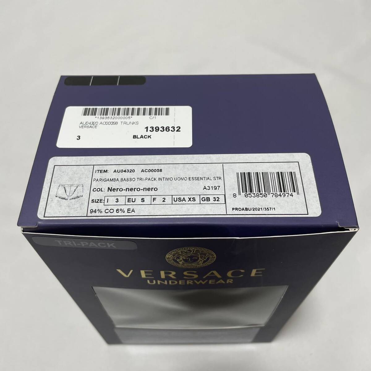 新品】VERSACE ヴェルサーチ ボクサーパンツ 3枚セット S 新品】VERSACE ヴェルサーチ ボクサーパンツ 3枚セット S