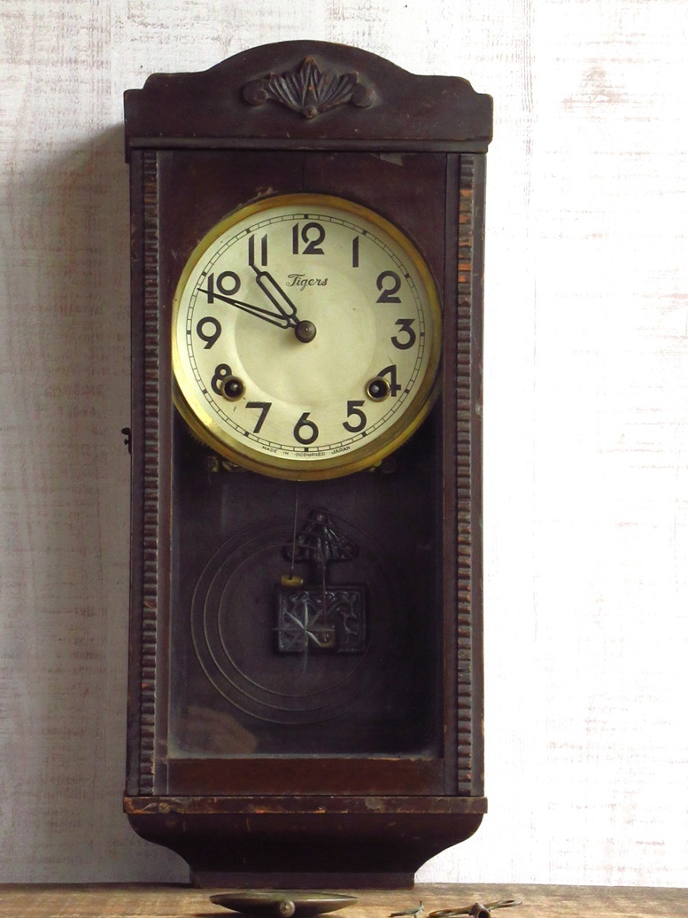 Yahoo!オークション - A724 柱時計 レトロ アンティーク