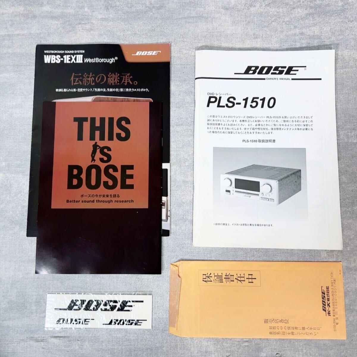 Yahoo!オークション - Z084 BOSE PLS-1510 DVDレシーバー ウエストボロ...