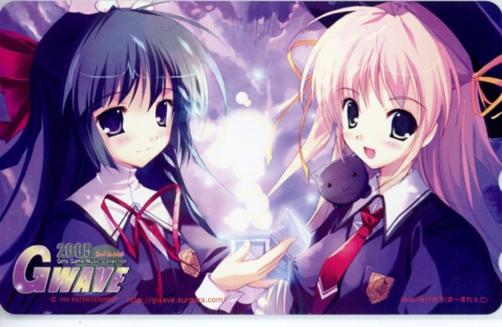 Yahoo!オークション - [E47/2]みけおう GWAVE美少女テレカ/ま～まれぇ...