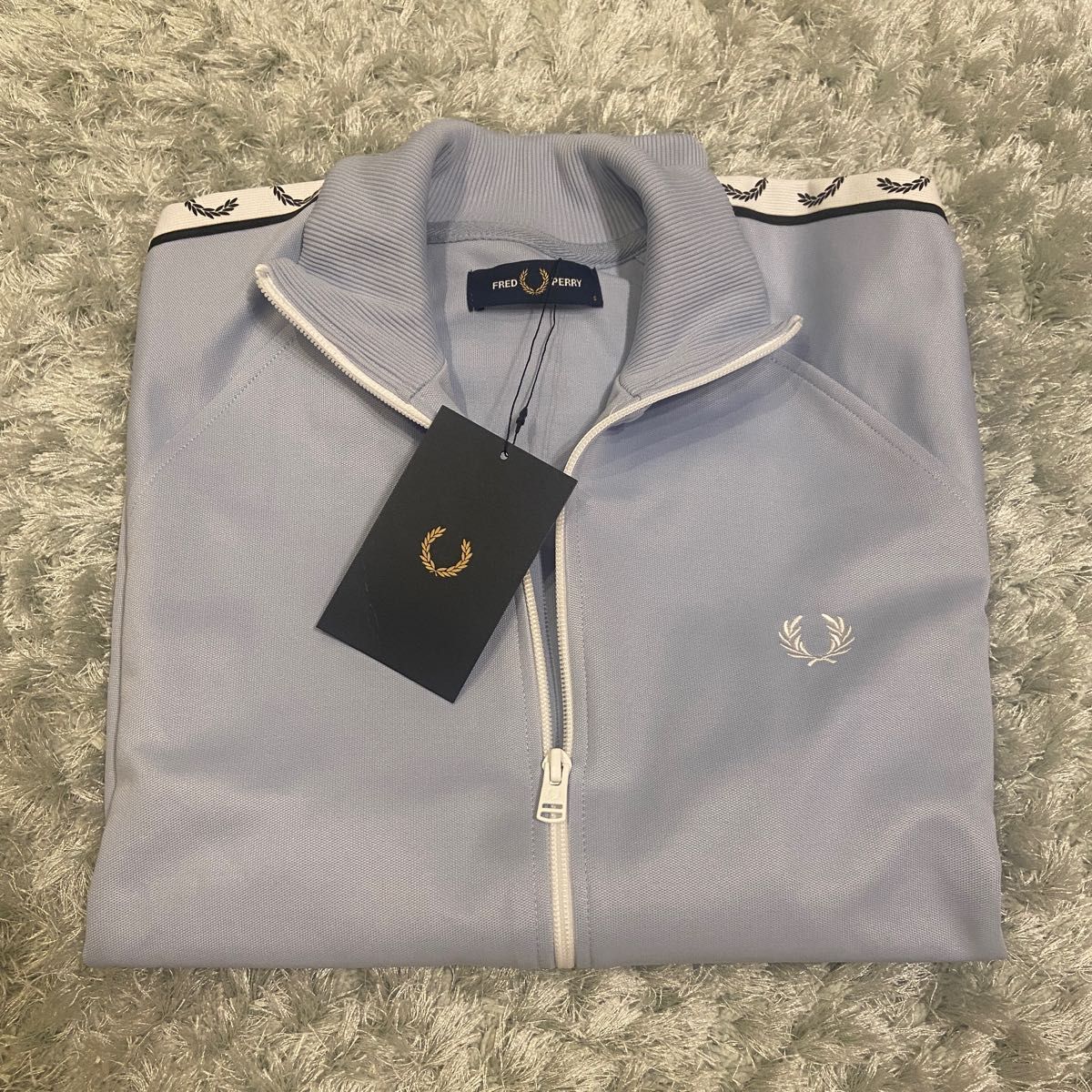FRED PERRY フレッドペリー トラックジャケット ジャージ ブルー FRED PERRY フレッドペリー トラックジャケット ジャージ ブルー