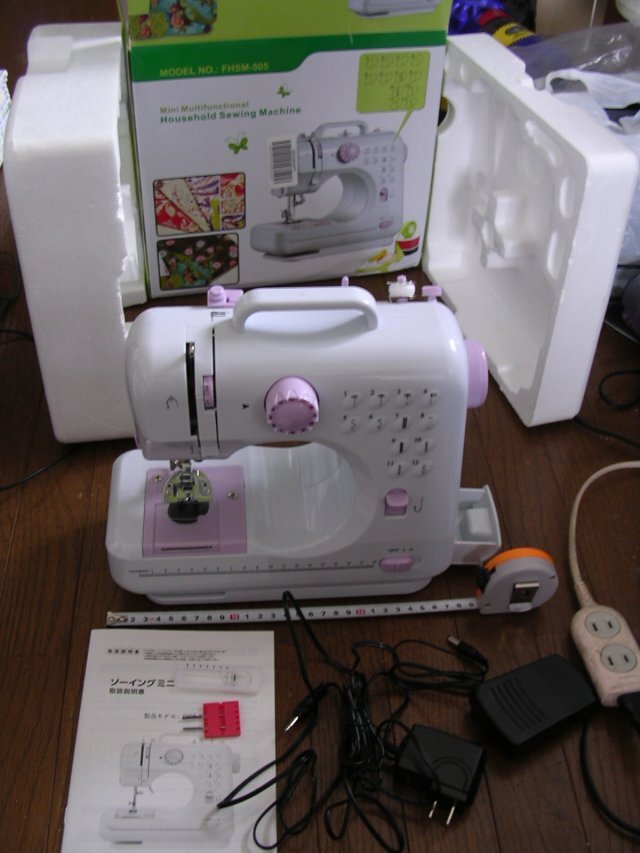 Yahoo!オークション - FHSM-505 ミニミシン フットペダル/ACアダプタ/...