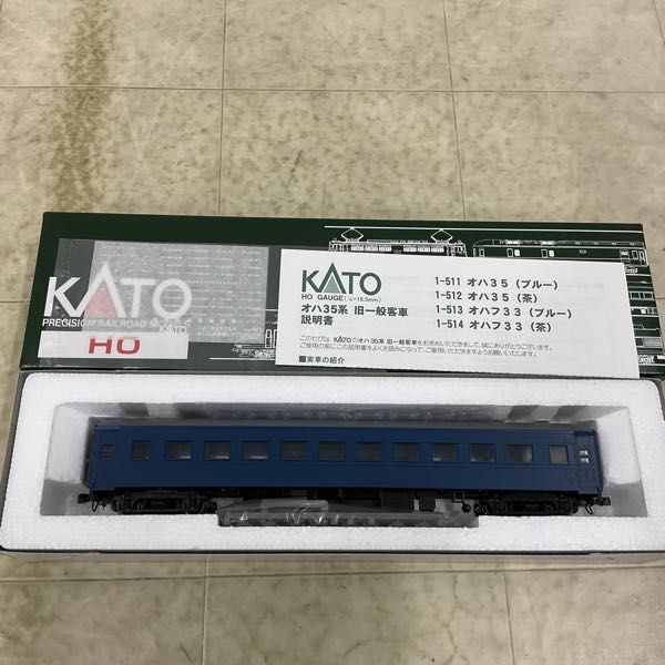 Yahoo!オークション - 1円〜 KATO HOゲージ オハフ33 ブルー 1-513