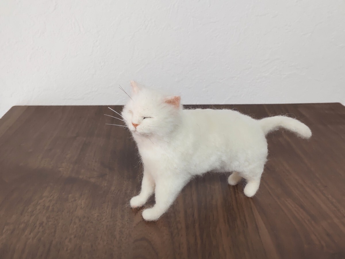 Yahoo!オークション - obu ハンドメイド 羊毛フェルト 猫 和猫 お散歩...