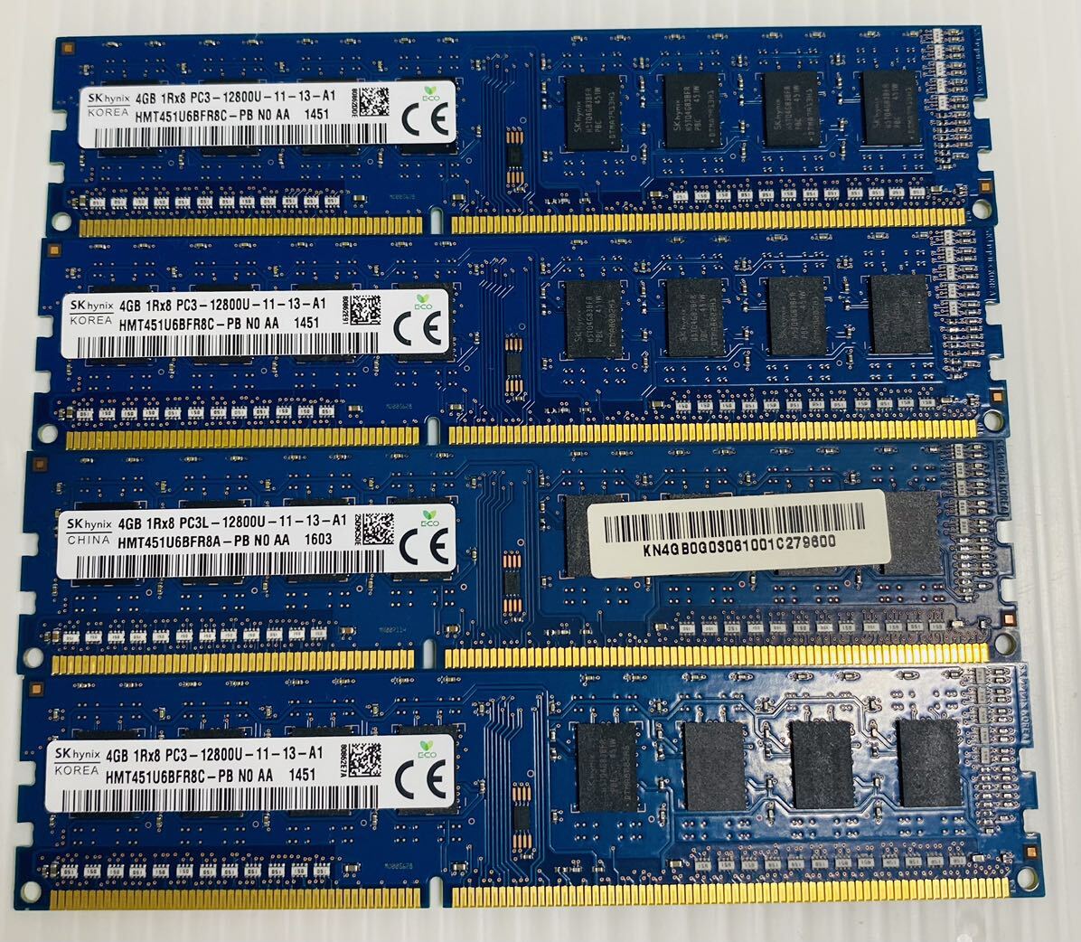 Yahoo!オークション - DDR3 16GB 4g×4枚