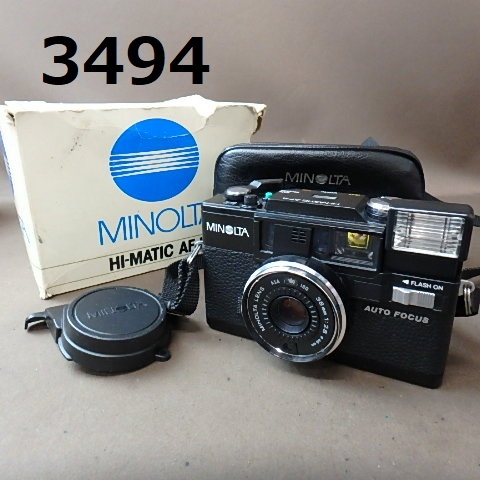Yahoo!オークション - FK-3494 MINOLTA HI-MATIC AF D コンパクトフィ...