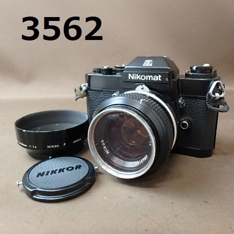 Yahoo!オークション - FK-3562 NIKOMAT EL ブラック NIKKOR 50㎜ 1 1.4...