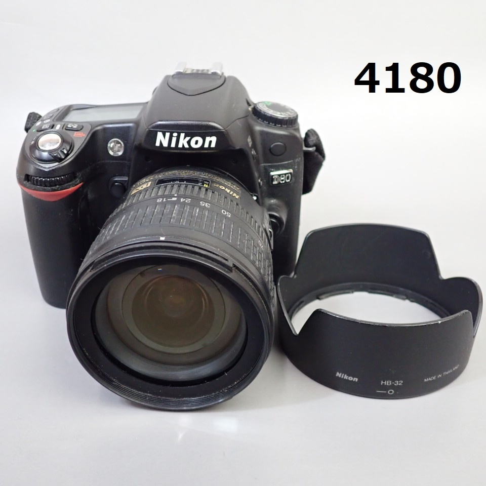Yahoo!オークション - FK-4180 NIKON D80 AF-S NIKKOR 18-70㎜ 1 3.5-...