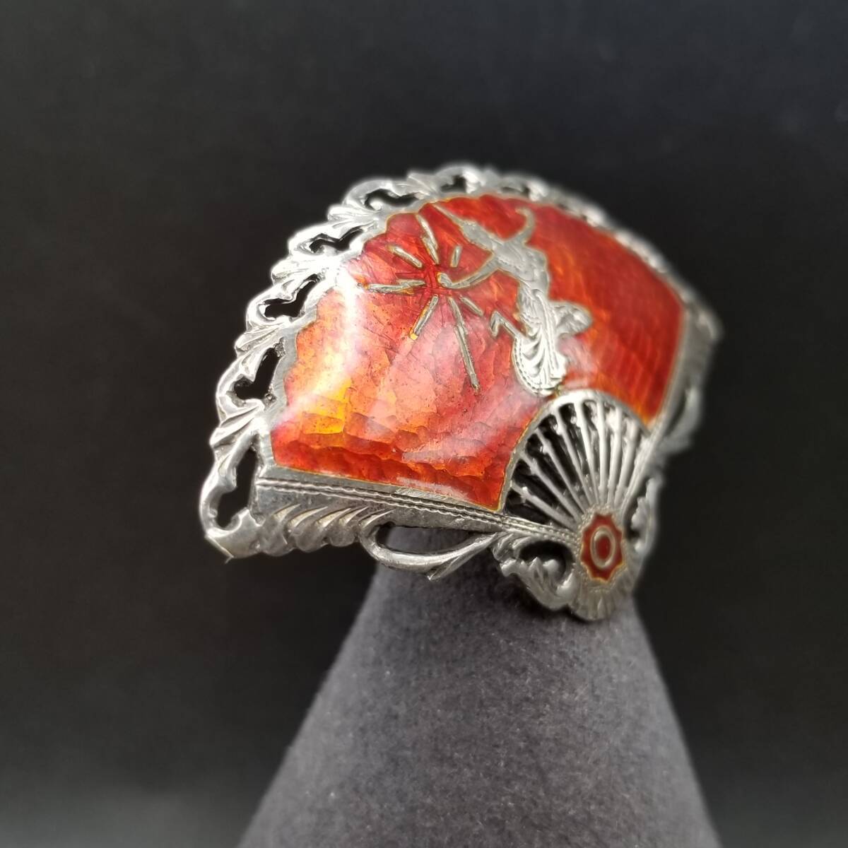 Yahoo!オークション - タイ ヴィンテージ シャム 踊り子 扇子モチーフ ...