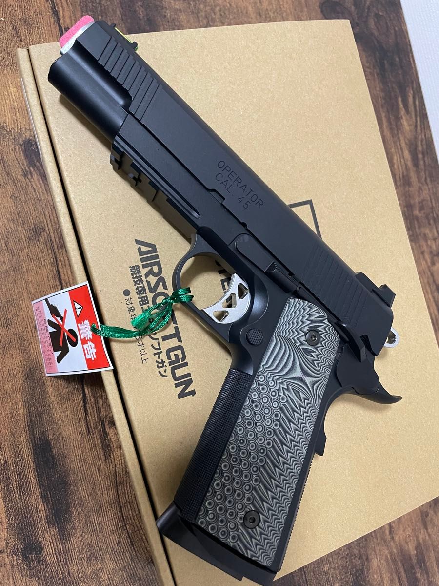 新品未使用】WA ELITE OPERATOR 実物G10グリップ付 ガスガン 新品未使用】WA ELITE OPERATOR 実物G10グリップ付 ガスガン