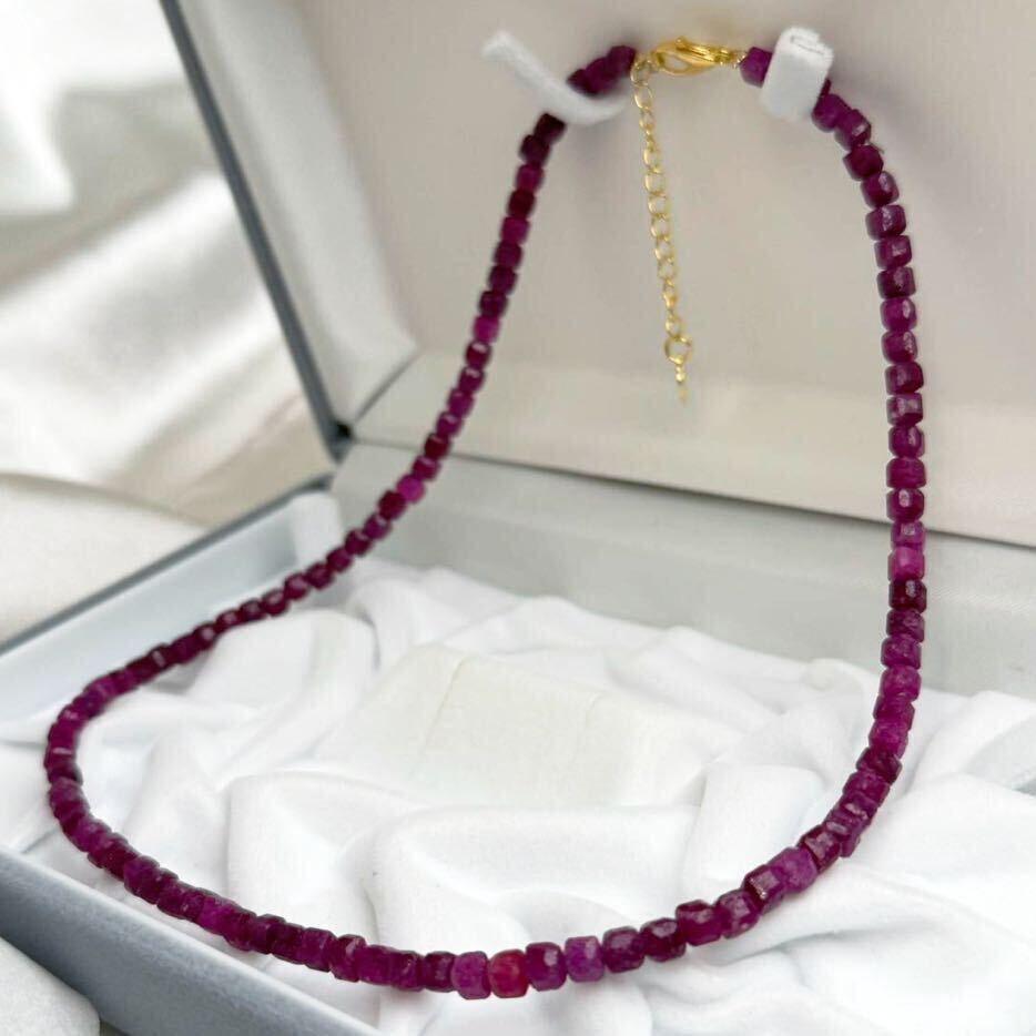 Yahoo!オークション - ルビー80ct天然石ネックレス38+5cm