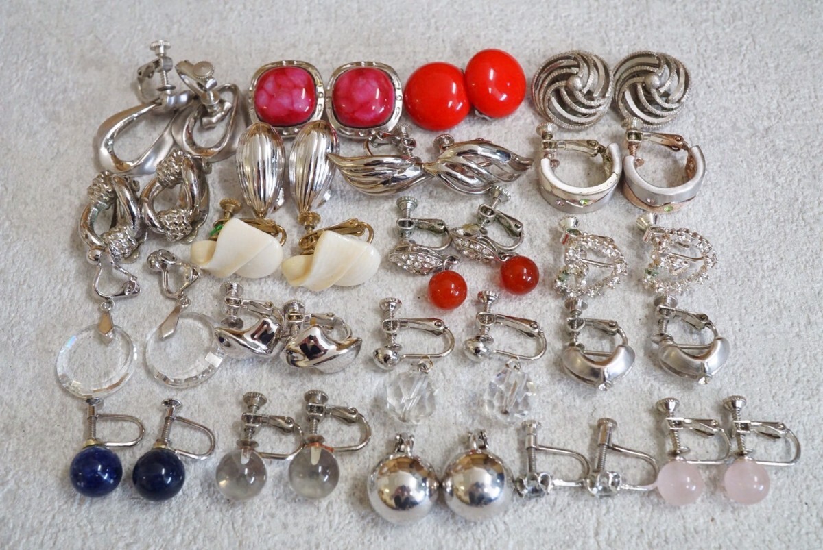 Yahoo!オークション - C467 海外製など ヴィンテージ イヤリング 両耳...