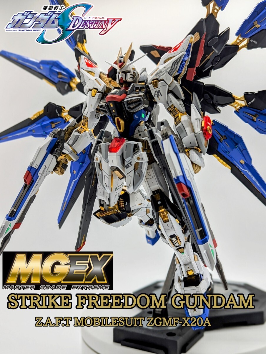 Yahoo!オークション - MGEX ストライクフリーダムガンダム改修塗装完成品