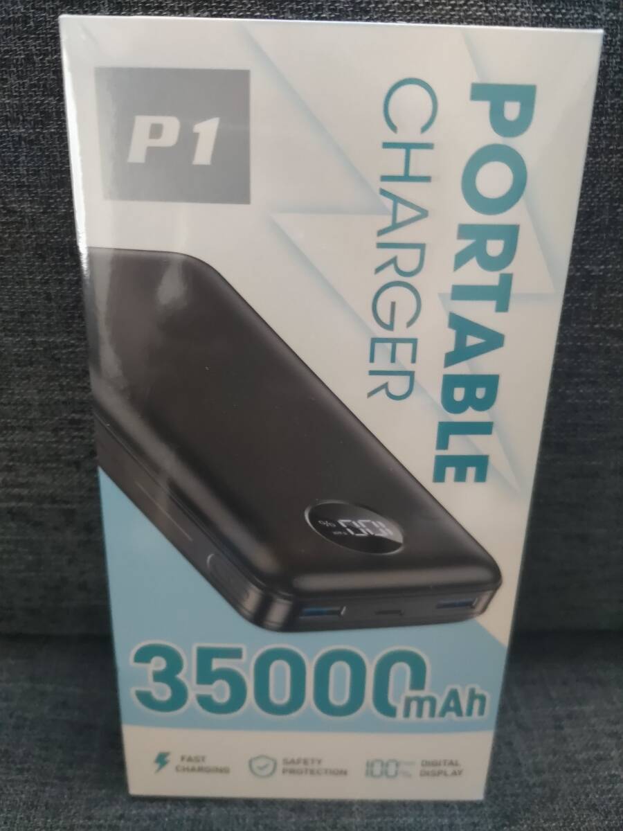 Yahoo!オークション - 新品未使用 モバイルバッテリー 大容量 35000mA...