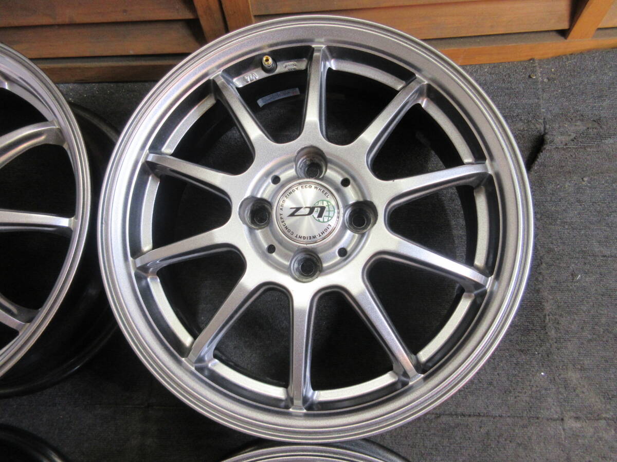 Yahoo!オークション - G1885 ② アルミ4本セット 15インチ5.5J＋45 4穴...