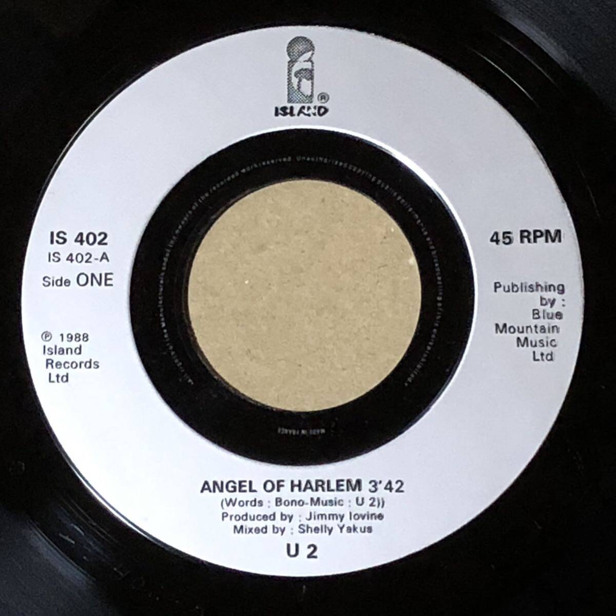 Yahoo!オークション - Angel of Harlem France 7' Single
