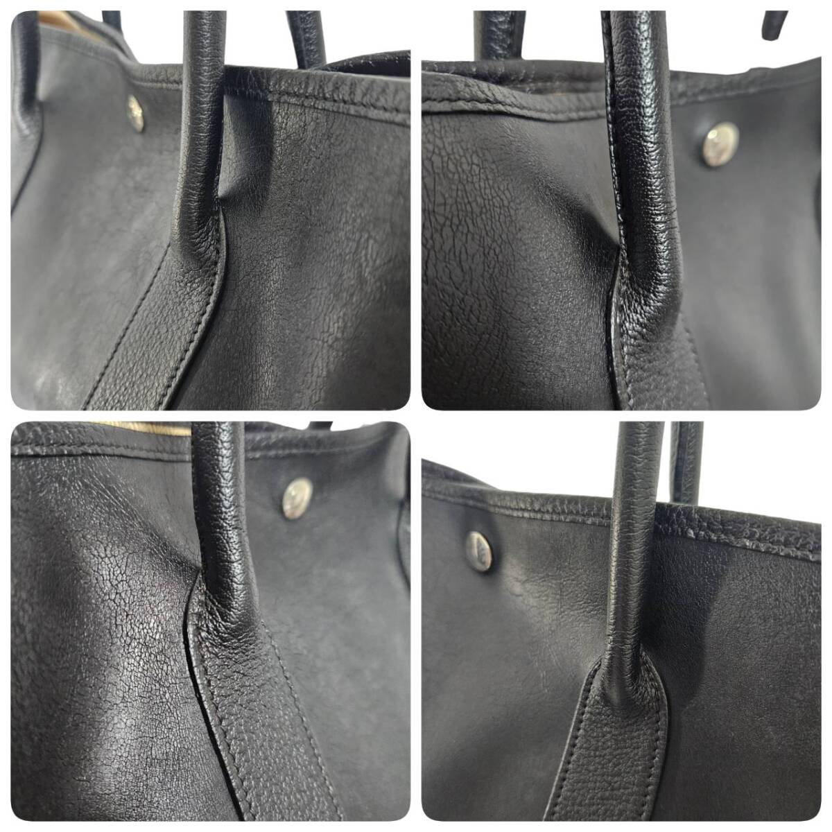 Yahoo!オークション - Herms エルメス ガーデンパーティー ハンドバッ...