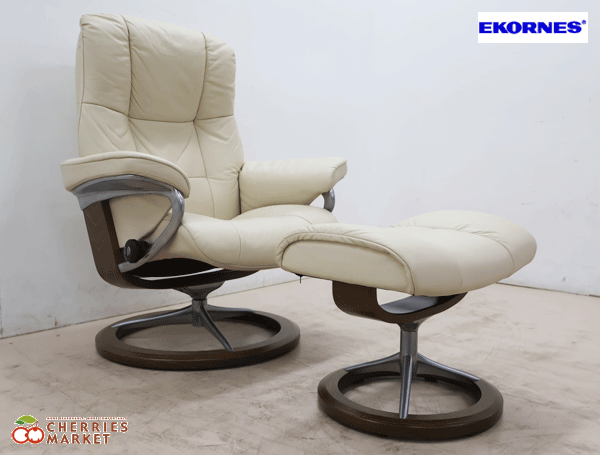展示品 Ekornes エコーネス Stressless メイフェア 本革 ストレスレスチェア＆オットマン Mサイズ シグニチャーベース 41万(1人用)｜売買されたオークション情報 ...