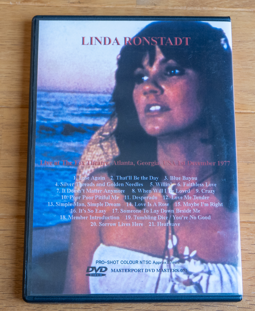Yahoo!オークション - 輸入盤DVD LINDA RONSTADT/ATLANTA 1977