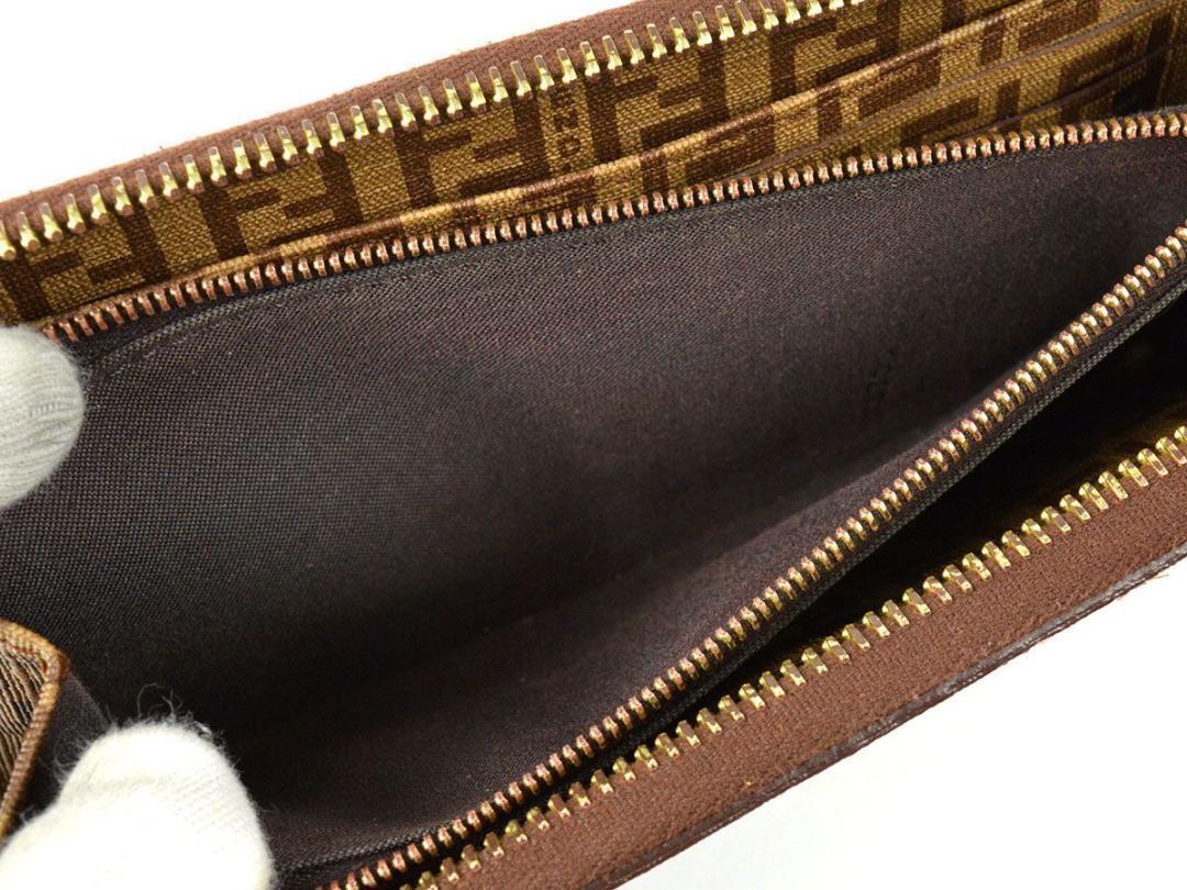 フェンディ FENDI ラウンドファスナー ズッカ 長財布 メンズ フェンディ FENDI ラウンドファスナー ズッカ 長財布 メンズ