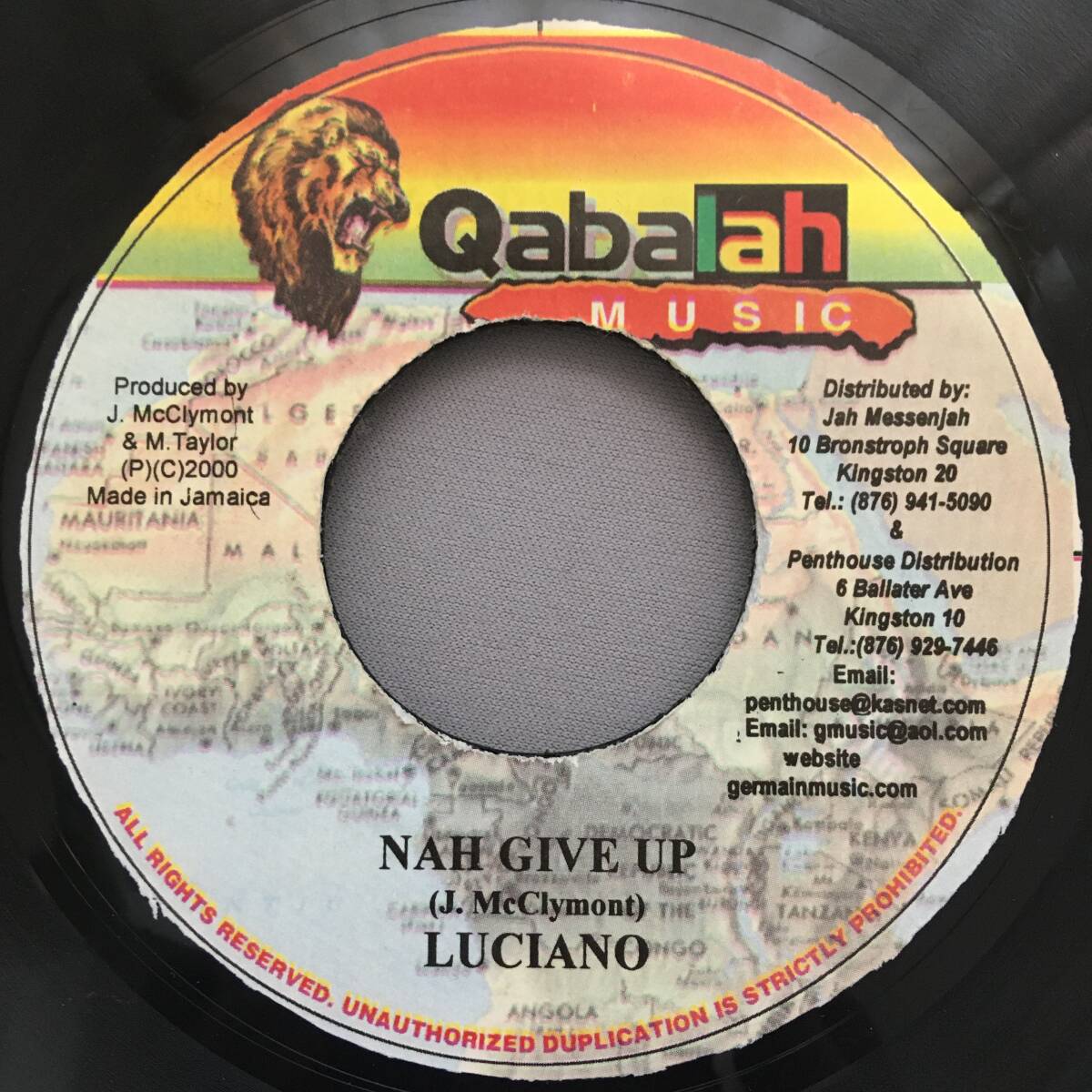Yahoo!オークション - Luciano / Nah Give Up [Qabalah Music]