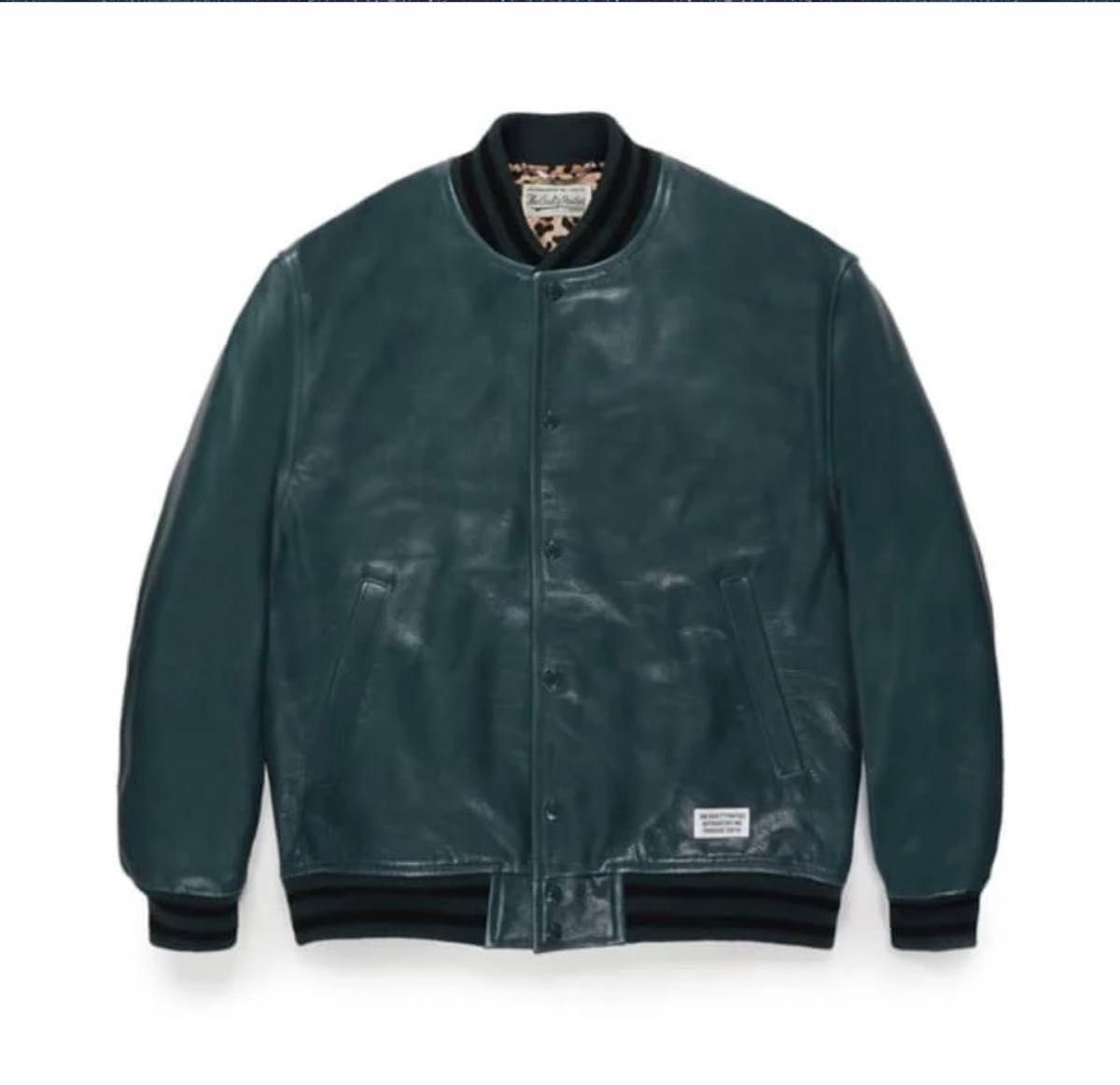 wackomaria ワコマリア レザーバーシティジャケット 23FW ブルー wackomaria ワコマリア レザーバーシティジャケット 23FW ブルー