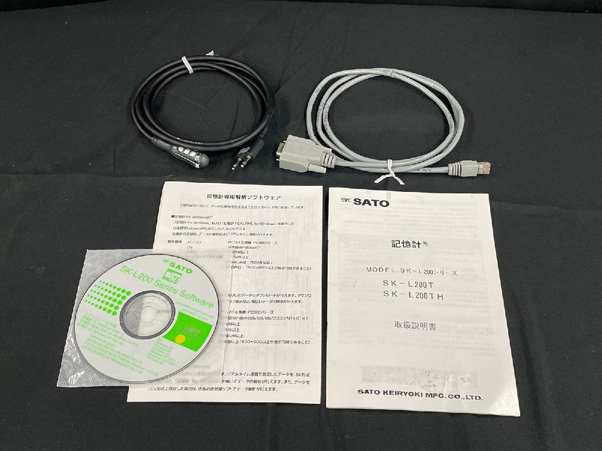 Yahoo!オークション - 「正常動作」 SATO SK-L200TH 記憶計 温湿度記録...