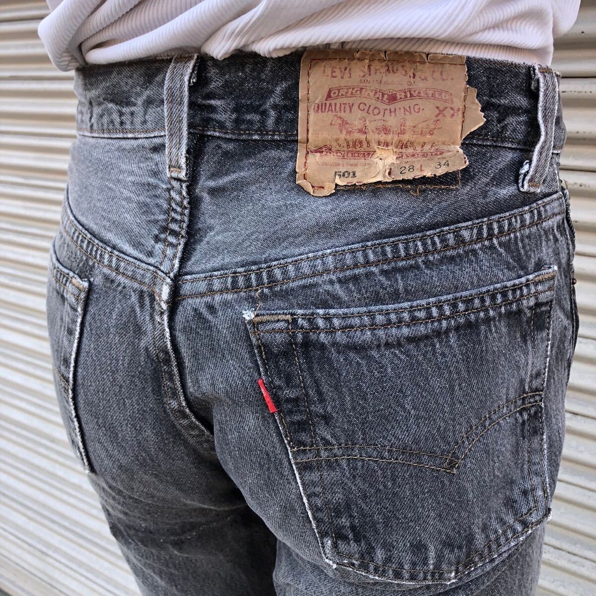 貴重 先染めブラック Levis 501 USA製 90s リーバイス ブラック 貴重 先染めブラック Levis 501 USA製 90s リーバイス ブラック