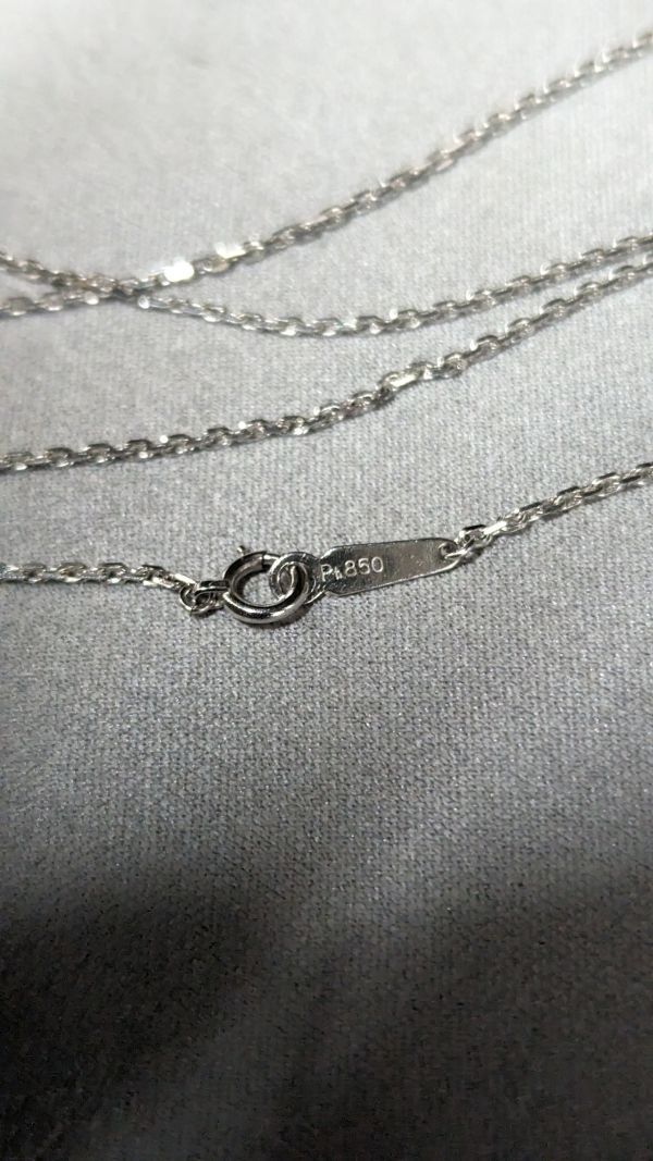 Yahoo!オークション - $ プラチナ PT850 ネックレス 0.23ct ダイヤ ト...