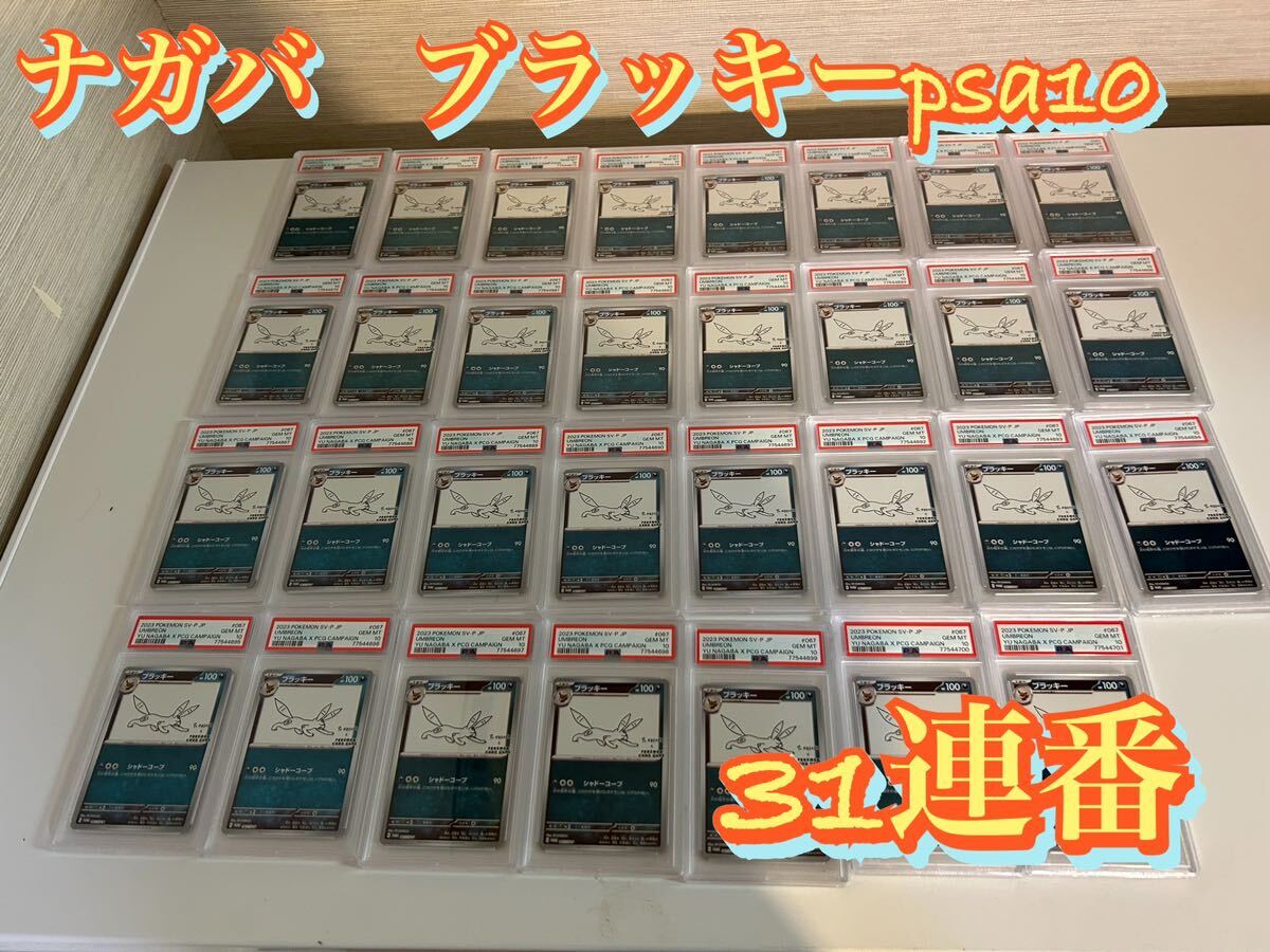 Yahoo!オークション - NAGABA ブラッキー ポケモンカード psa10 31連番