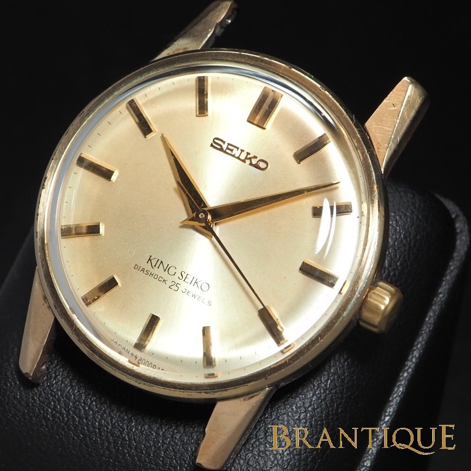 超 44KS 手巻モデル SEIKO KING SEIKO キングセイコー 44-2000 盾メダリオン 手巻き GP メンズ 腕時計 23959(グランドセイコー)｜売買されたオークション ...