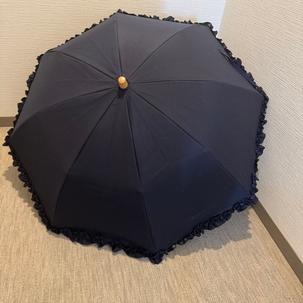 サンバリア100 日傘 ネイビー フリル 折りたたみ|Yahoo!フリマ サンバリア100 日傘 ネイビー フリル 折りたたみ|Yahoo!フリマ
