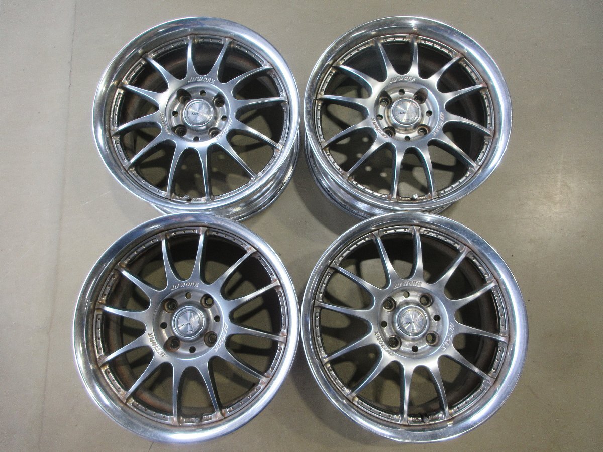 Yahoo!オークション - (R06/05/08) 17インチ 社外アルミホイール / ワ...