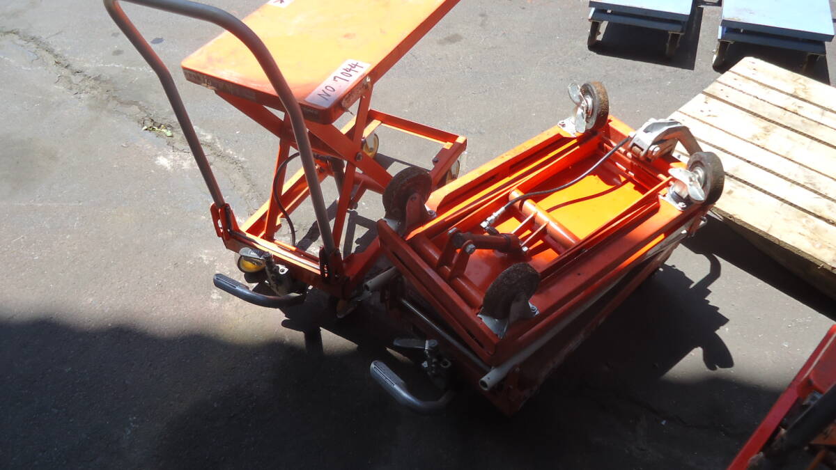 Yahoo!オークション - 油谷 №7044 油圧 昇降台車 リフト台車 リフトカ...